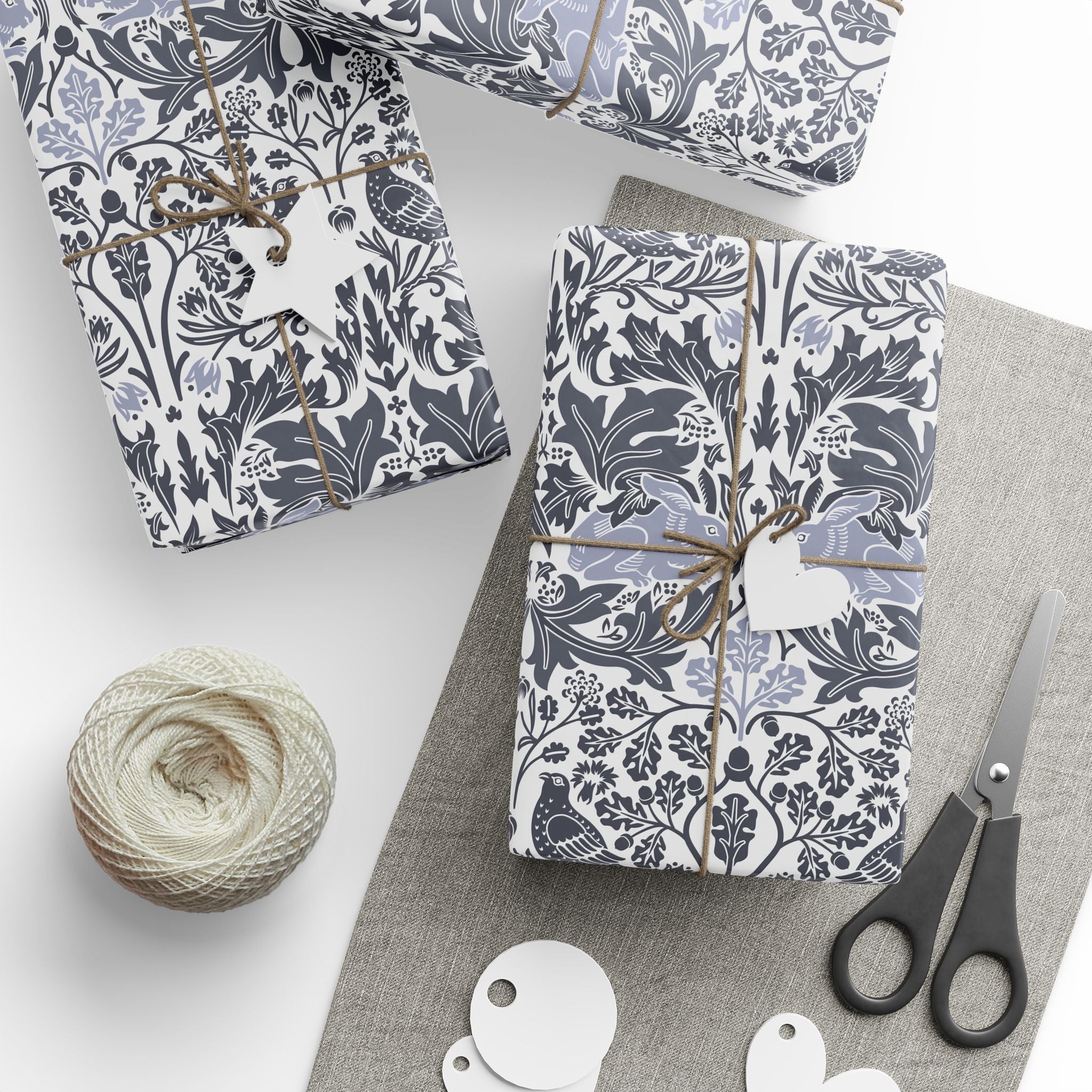 Gift Wrapping Paper by William Morris - Brer Rabbit Collection (Grey ...