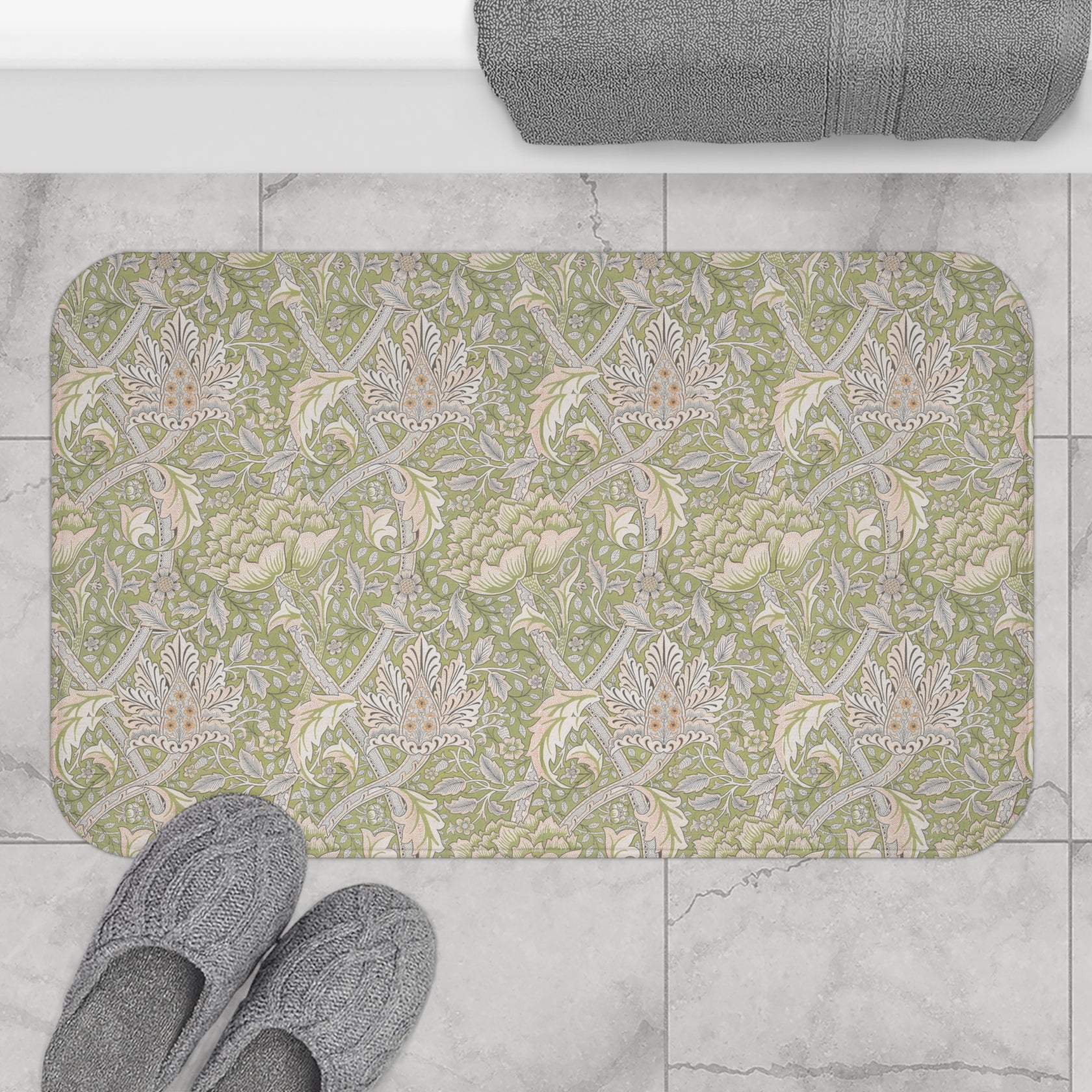 Microfibre Bath Mat William Morris - Windrush Collection (Brook ...