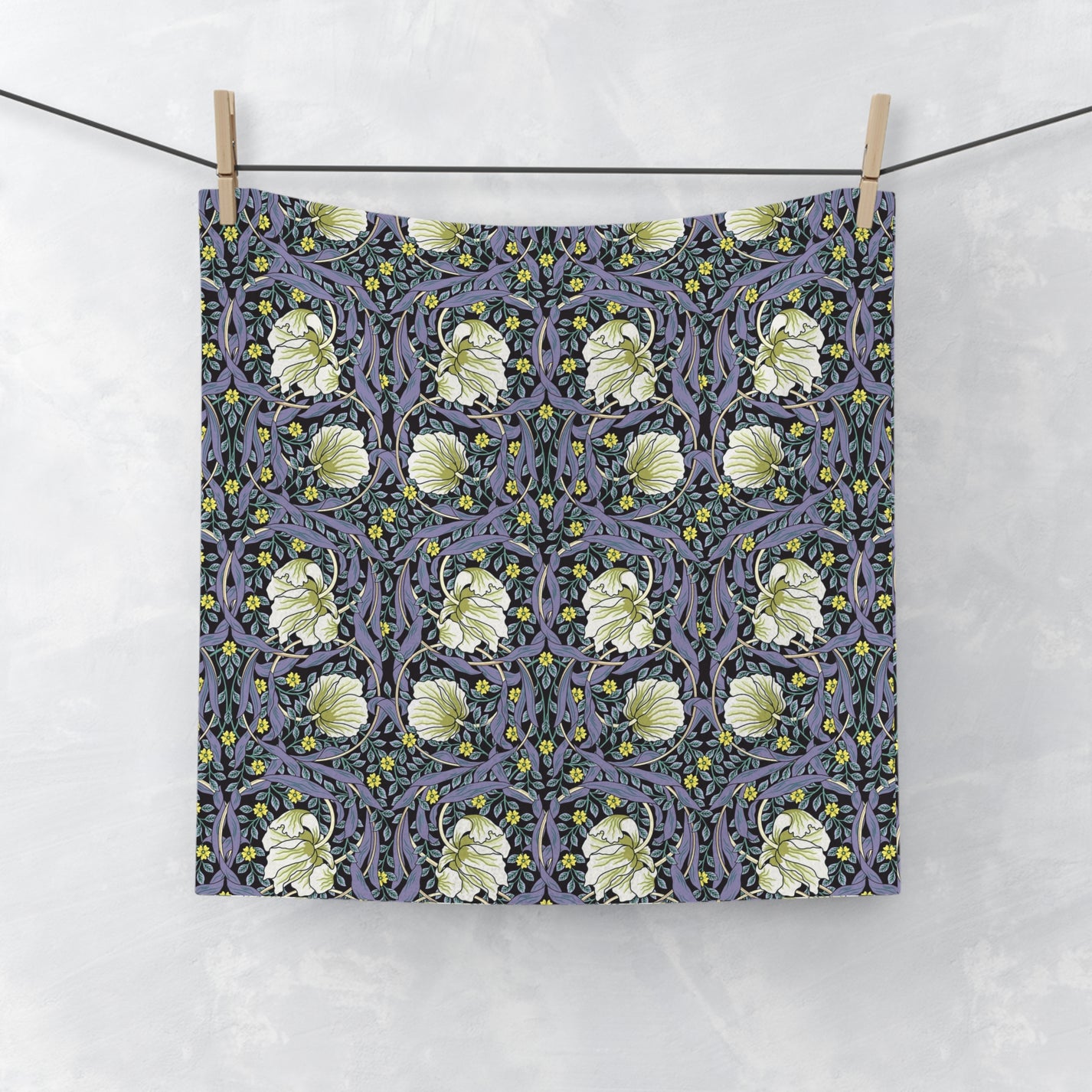 Washcloth inspired by William Morris - Pimpernel Collection (Lavender ...