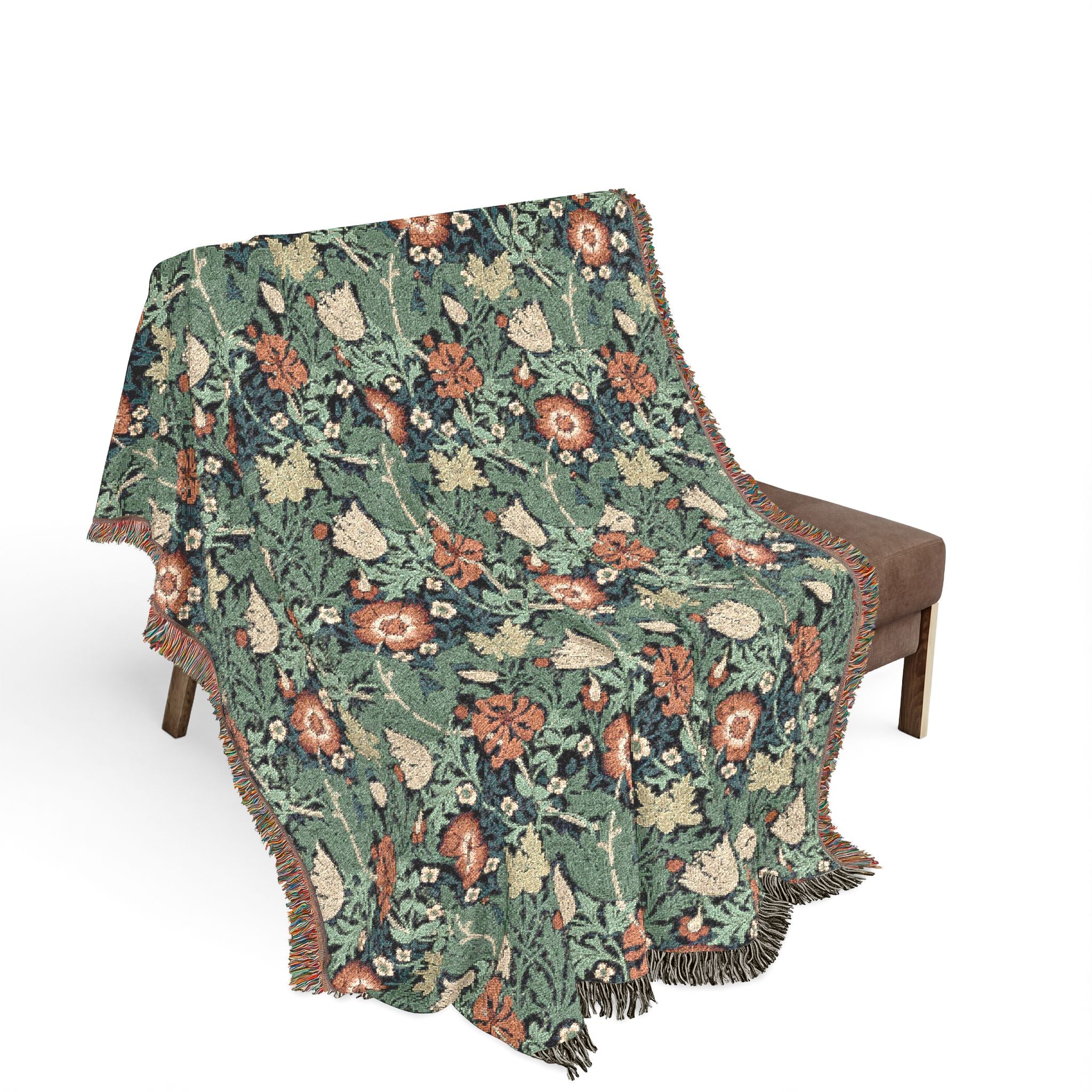 Woven Cotton Blanket by William Morris - Compton (Hill Cottage) – Willy ...