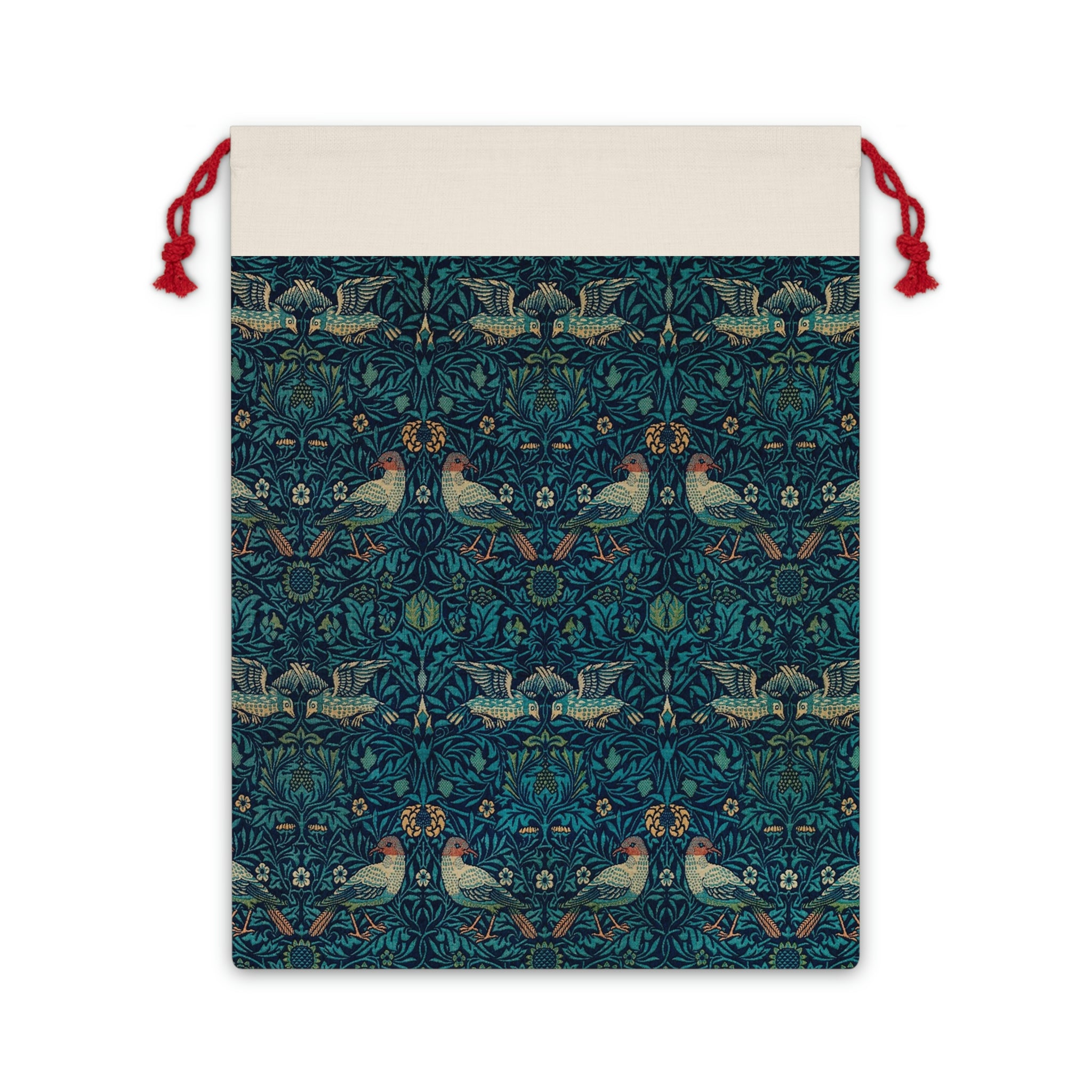 Christmas Santa Sack inspired by William Morris - Bluebird Collection ...
